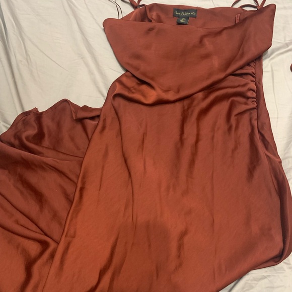 House of CB | Dresses | House Of Harlow Rust Color Satin Dress Nwt ...
